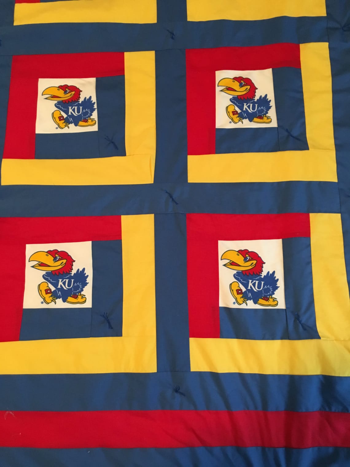 Kansas University Jayhawk KU Quilt Made to Order - Etsy