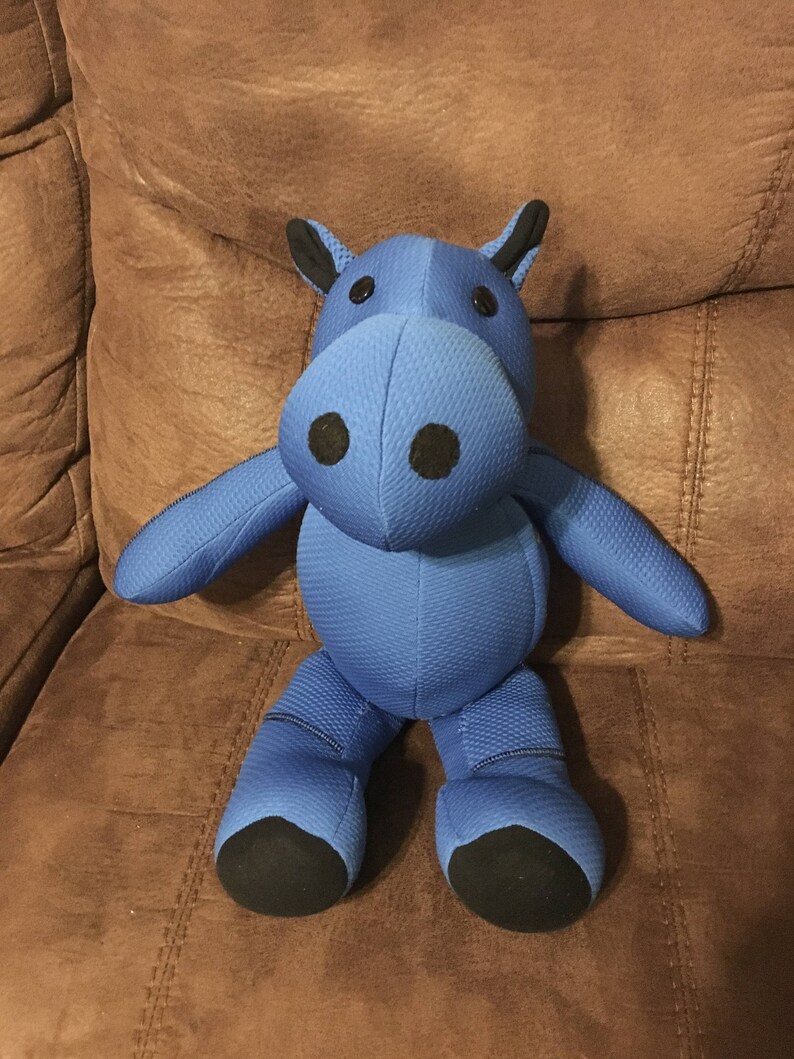 Memory Hippo Keepsake Made From Clothing of a Loved One - Etsy