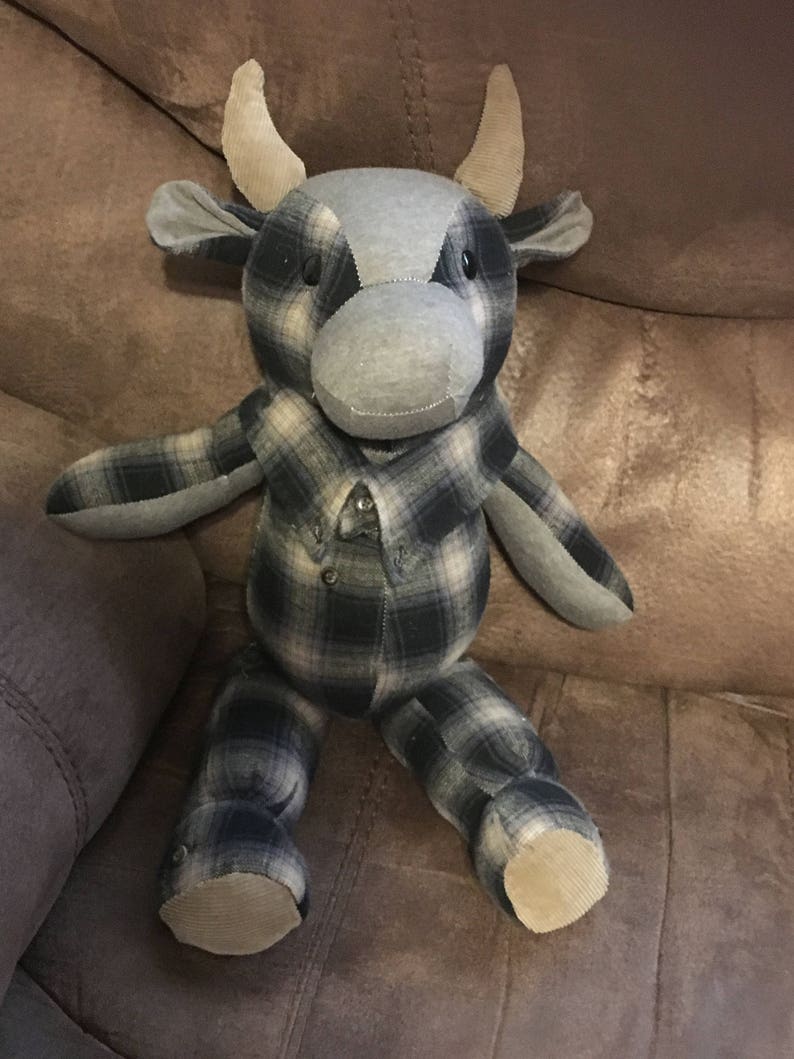 Memory Cow Keepsakes Made From Clothing Blankets Vintage and - Etsy