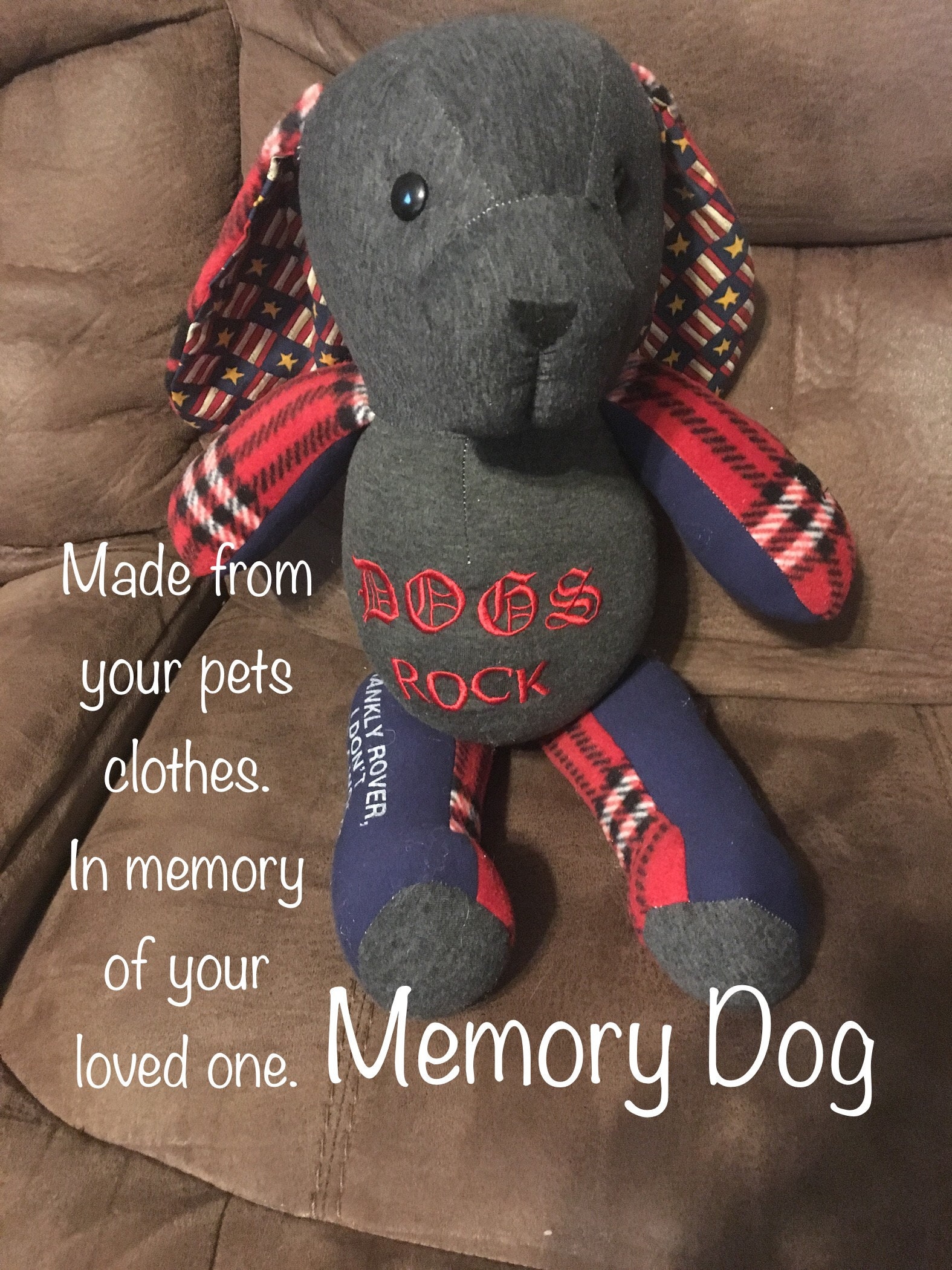 Memory Puppy Dog Keepsakes Made From Clothing Blankets | Etsy