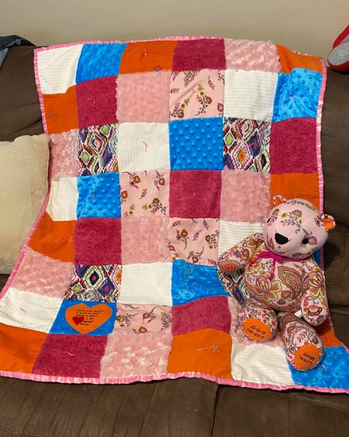 Memory Blanket Keepsakes Made From Clothing Blankets From - Etsy