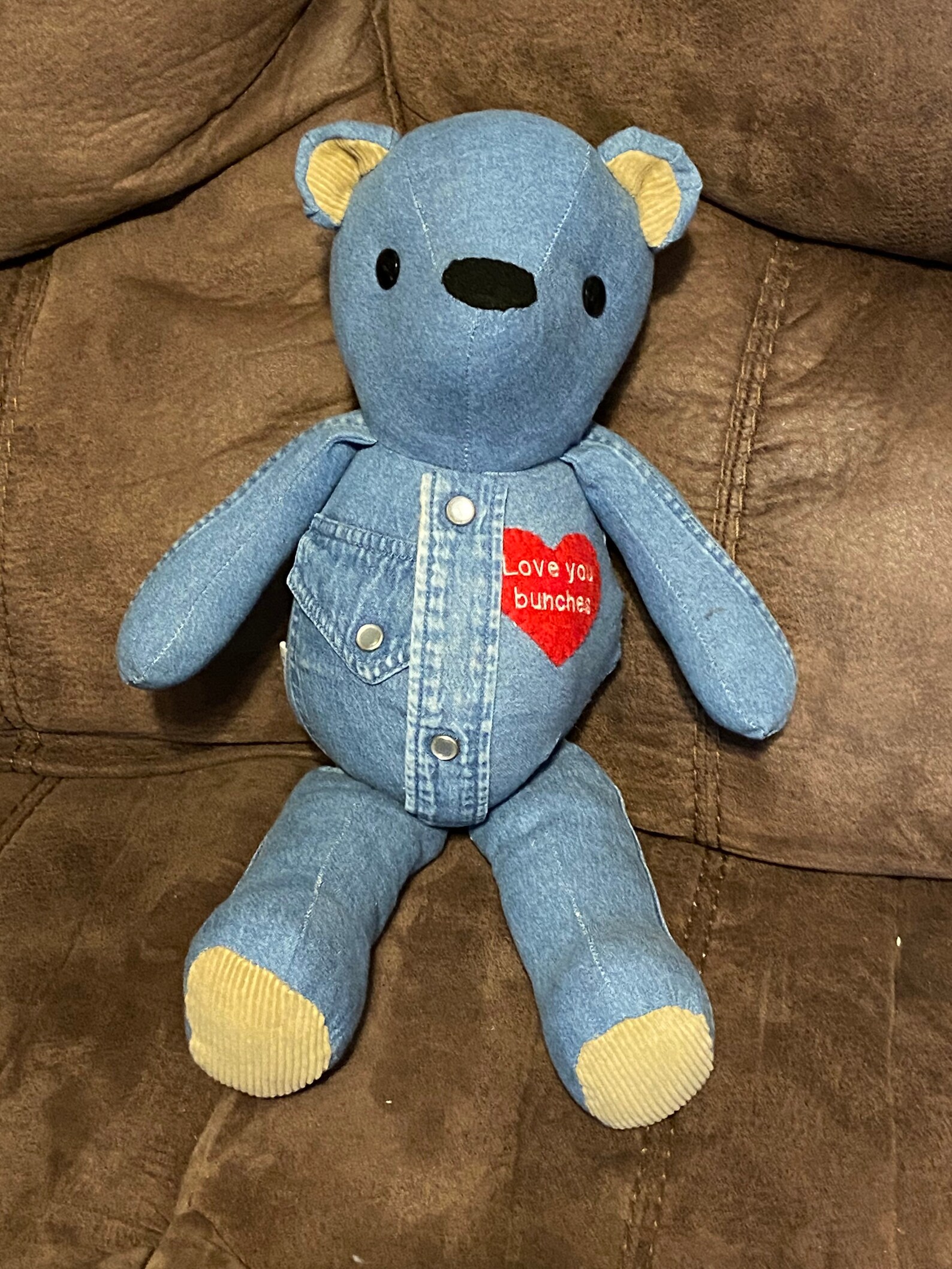 Memory Teddy Bear Keepsakes made from clothes of a loved one | Etsy