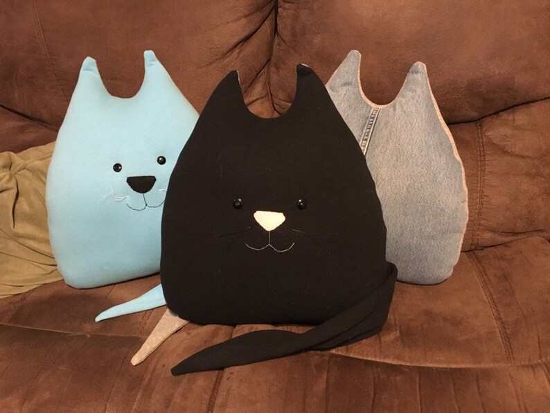 Memory Cat Pillow Keepsakes Made From Your Clothing - Etsy