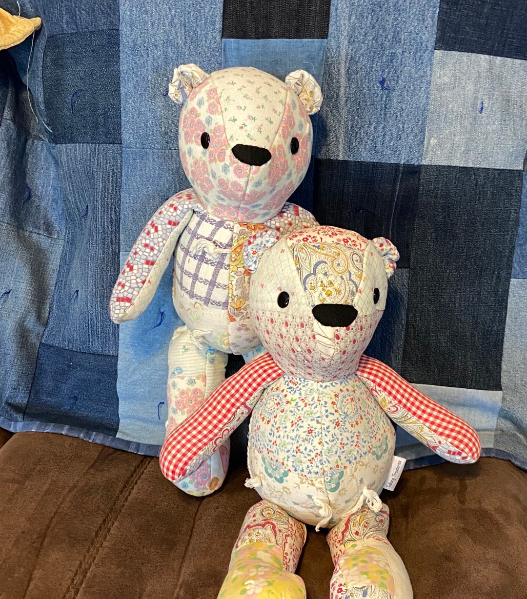 Memory Teddy Bear Keepsakes Made From Clothes of a Loved One - Etsy