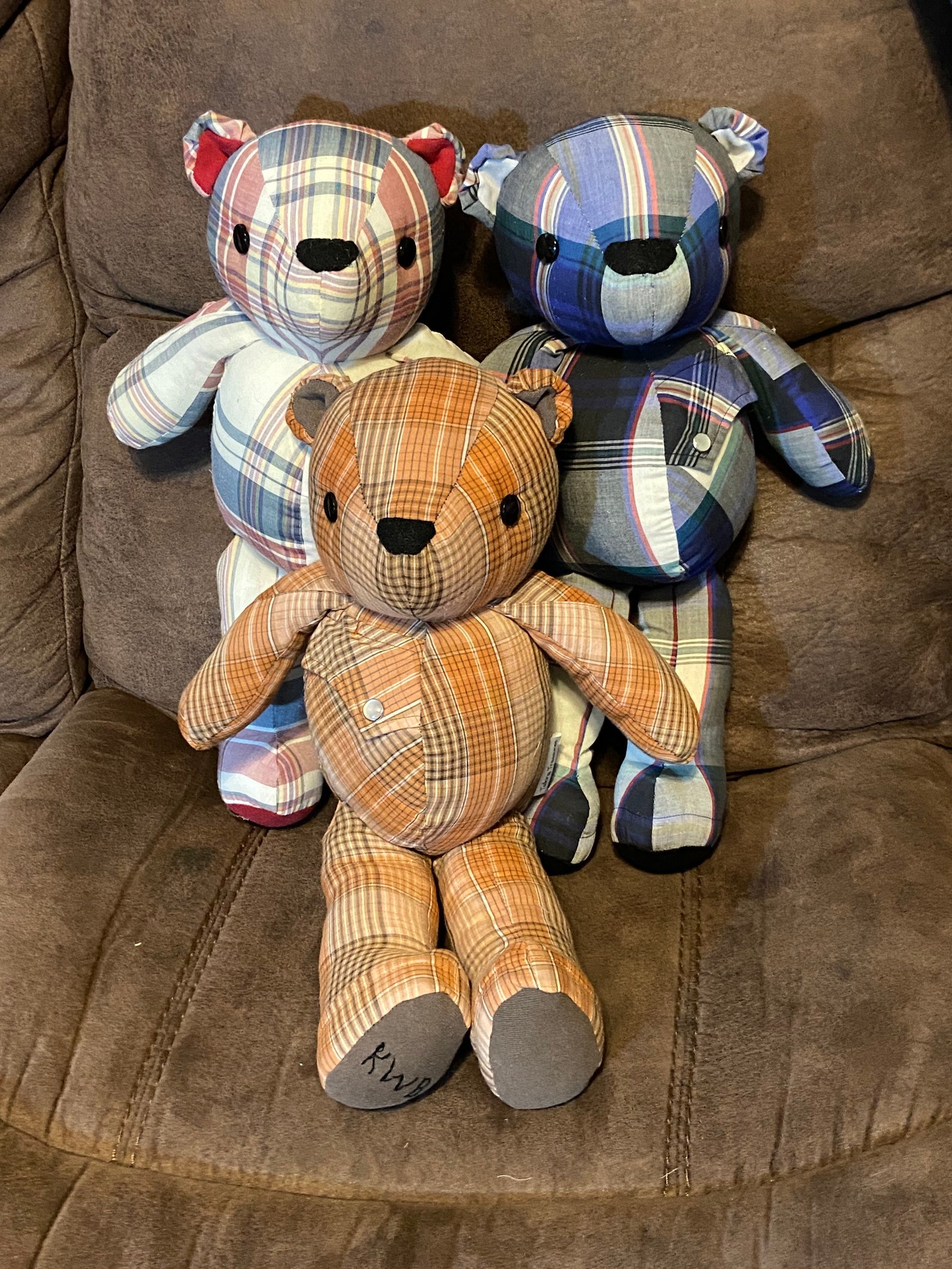 Memory Teddy Bear Keepsakes Made From Clothes of a Loved One - Etsy