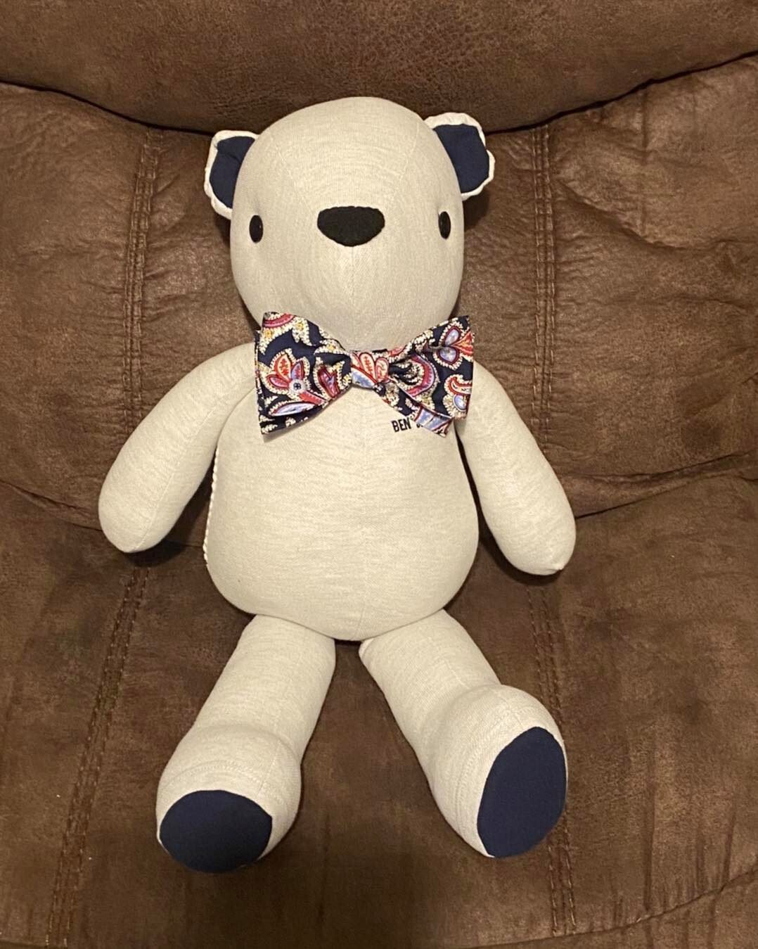 Memory Bear Keepsake made from your loved ones clothing | Etsy