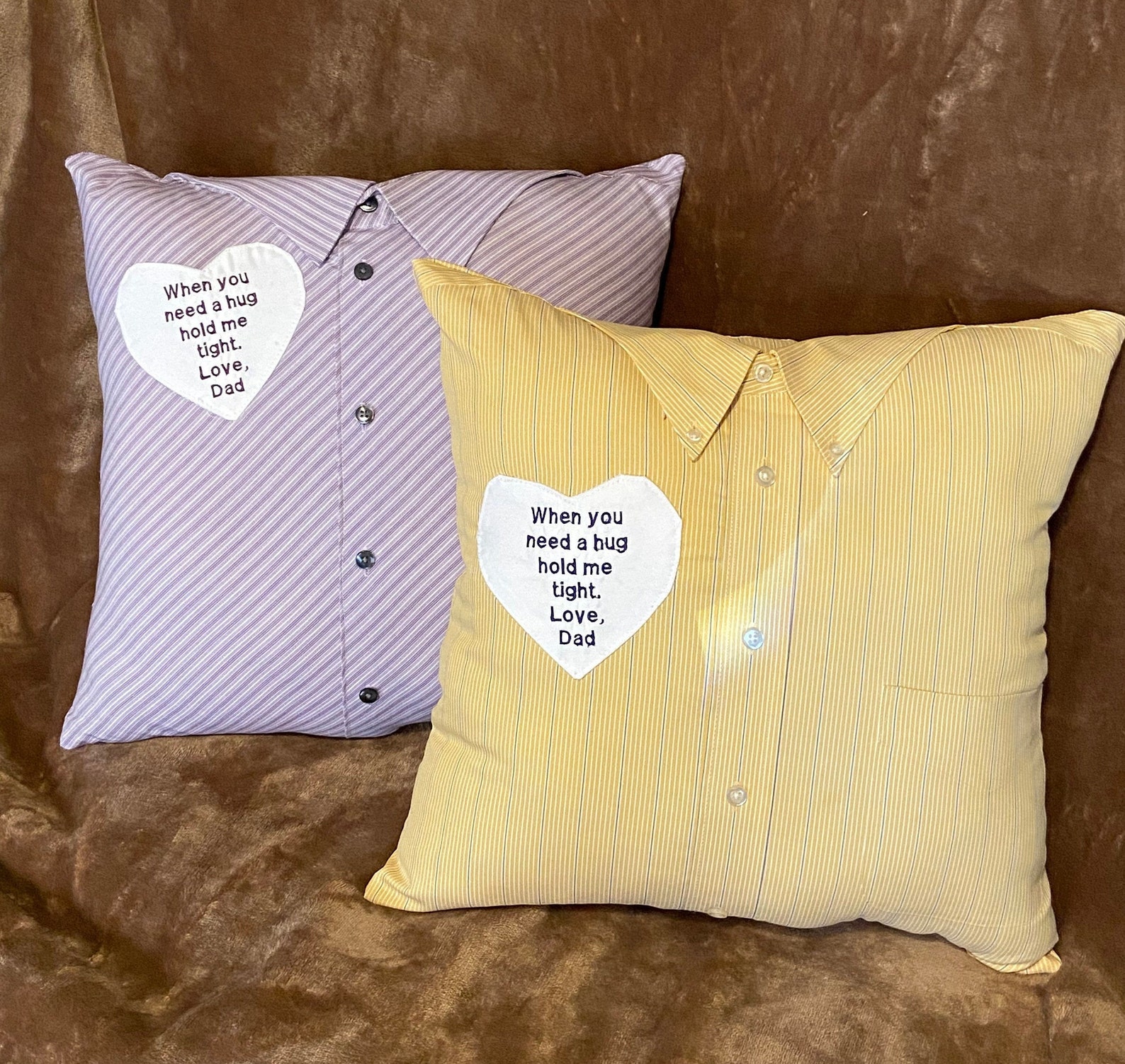 Memory Pillow Made From Dad's or Grandpa's Shirt - Etsy