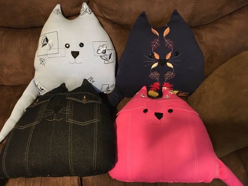 Memory Cat Pillow Keepsakes made from your clothing | Etsy