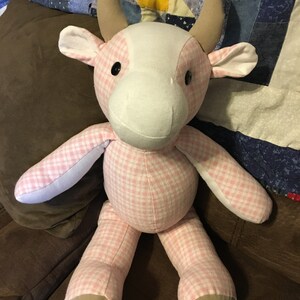 8-10 Memory Cow Keepsakes Made From Clothing, Blankets, Vintage and ...