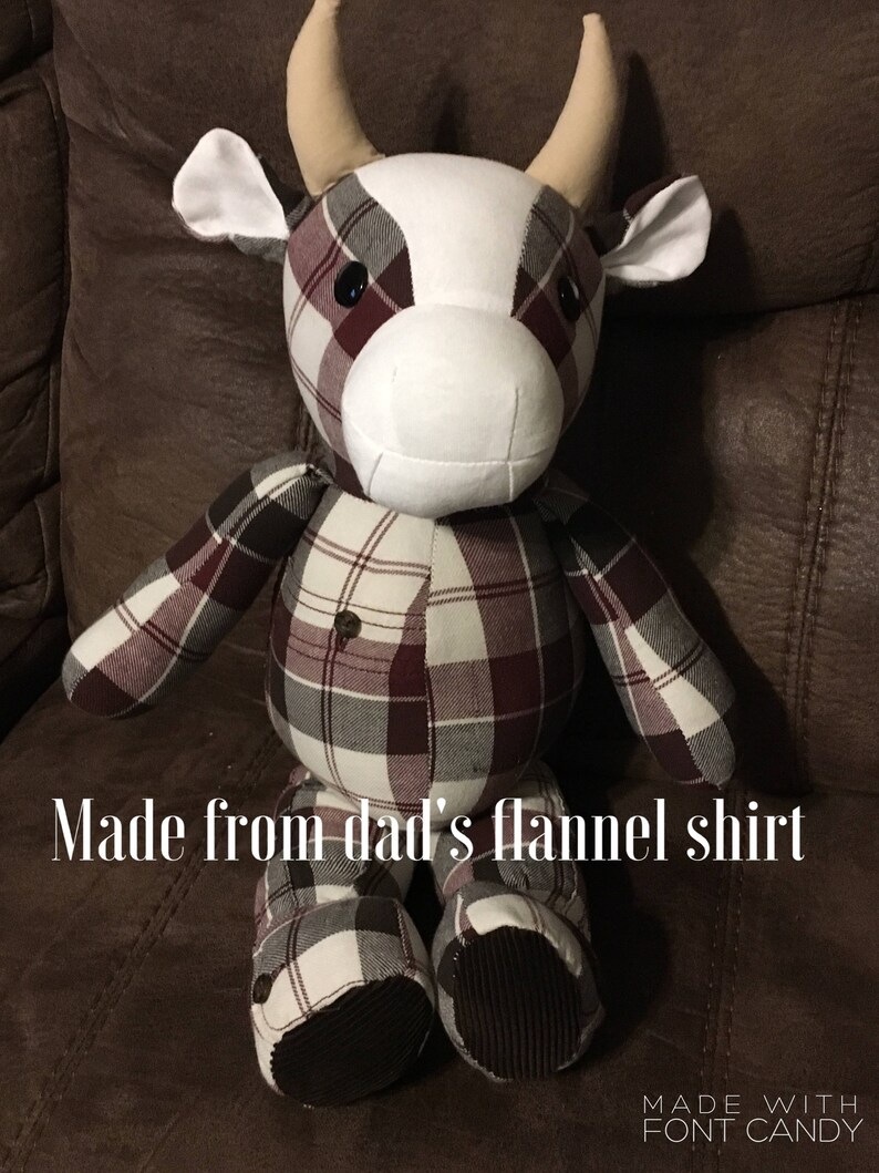 Memory Cow Keepsakes Made From Clothing, Blankets, Vintage and More - Etsy