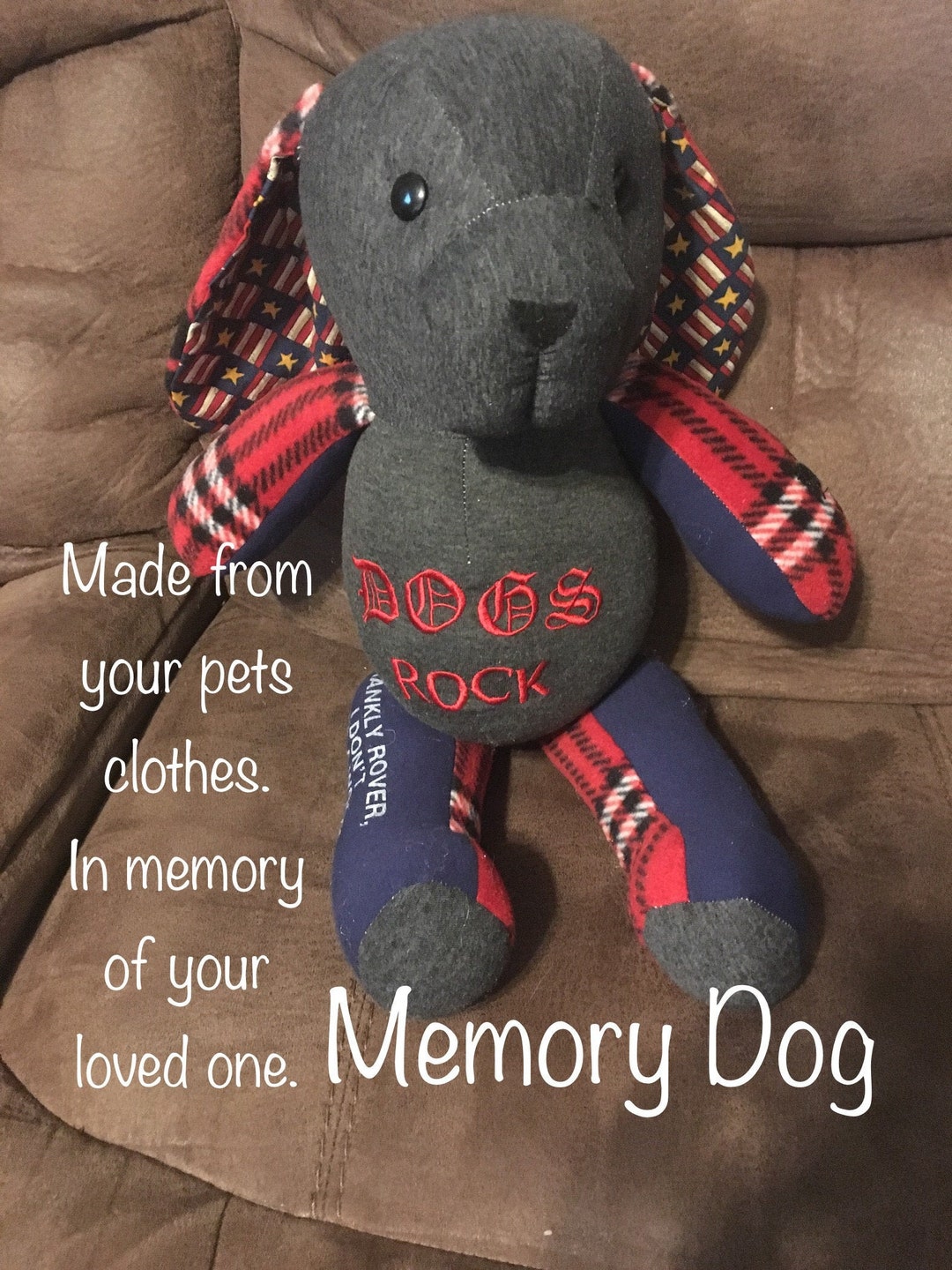 Baby Gift Memory Animals Keepsakes Made From Grandma's or Grandpa's ...