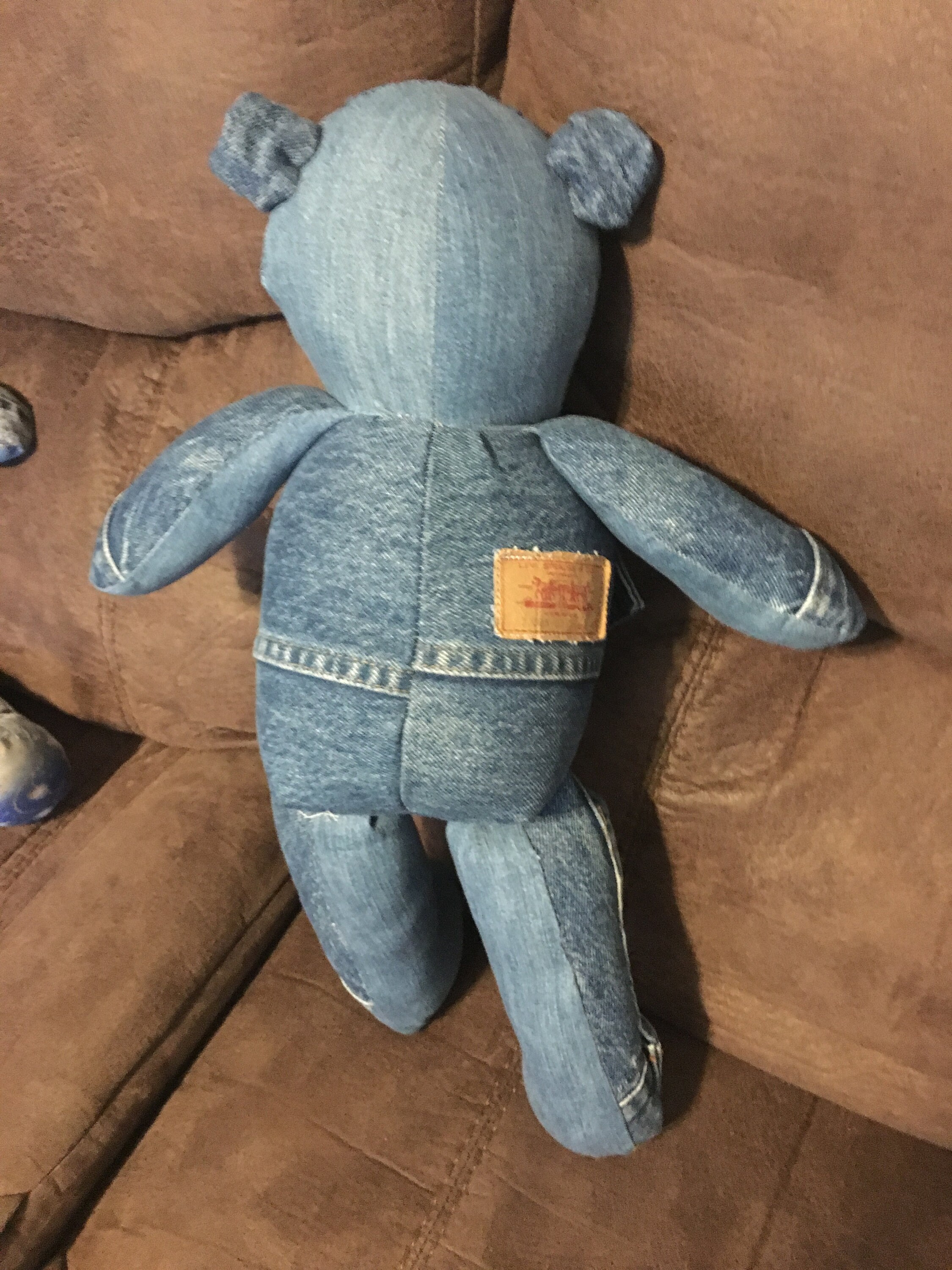 Memory Bear Keepsake Made From Jeans Shirts and Sweaters | Etsy