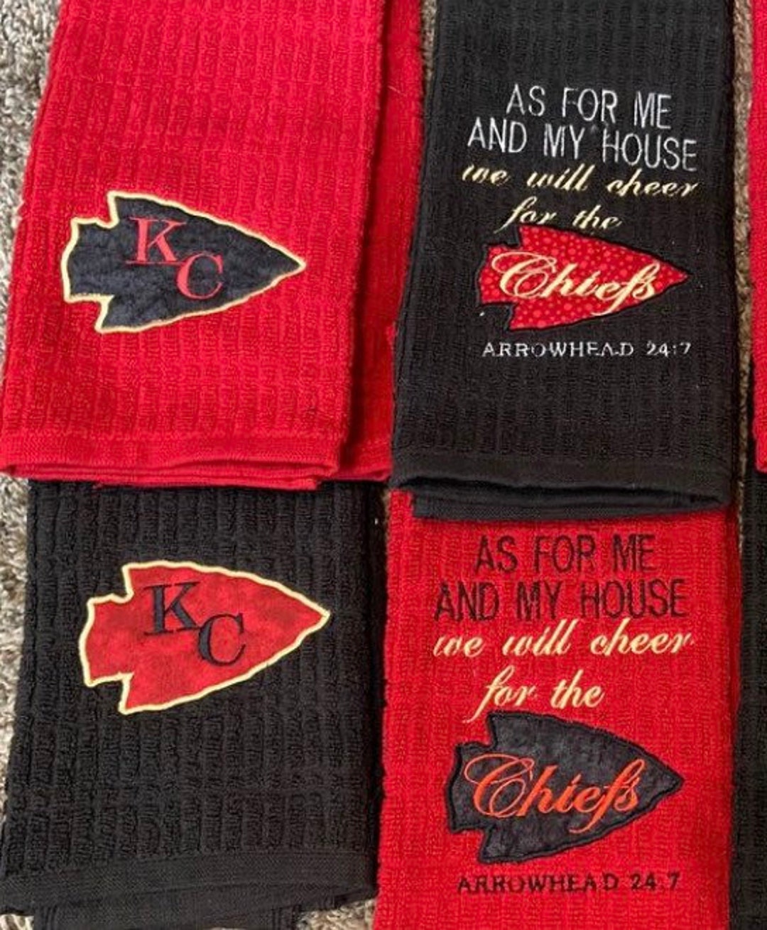 KC Kansas City Royals and Chiefs Kitchen Towels - Etsy