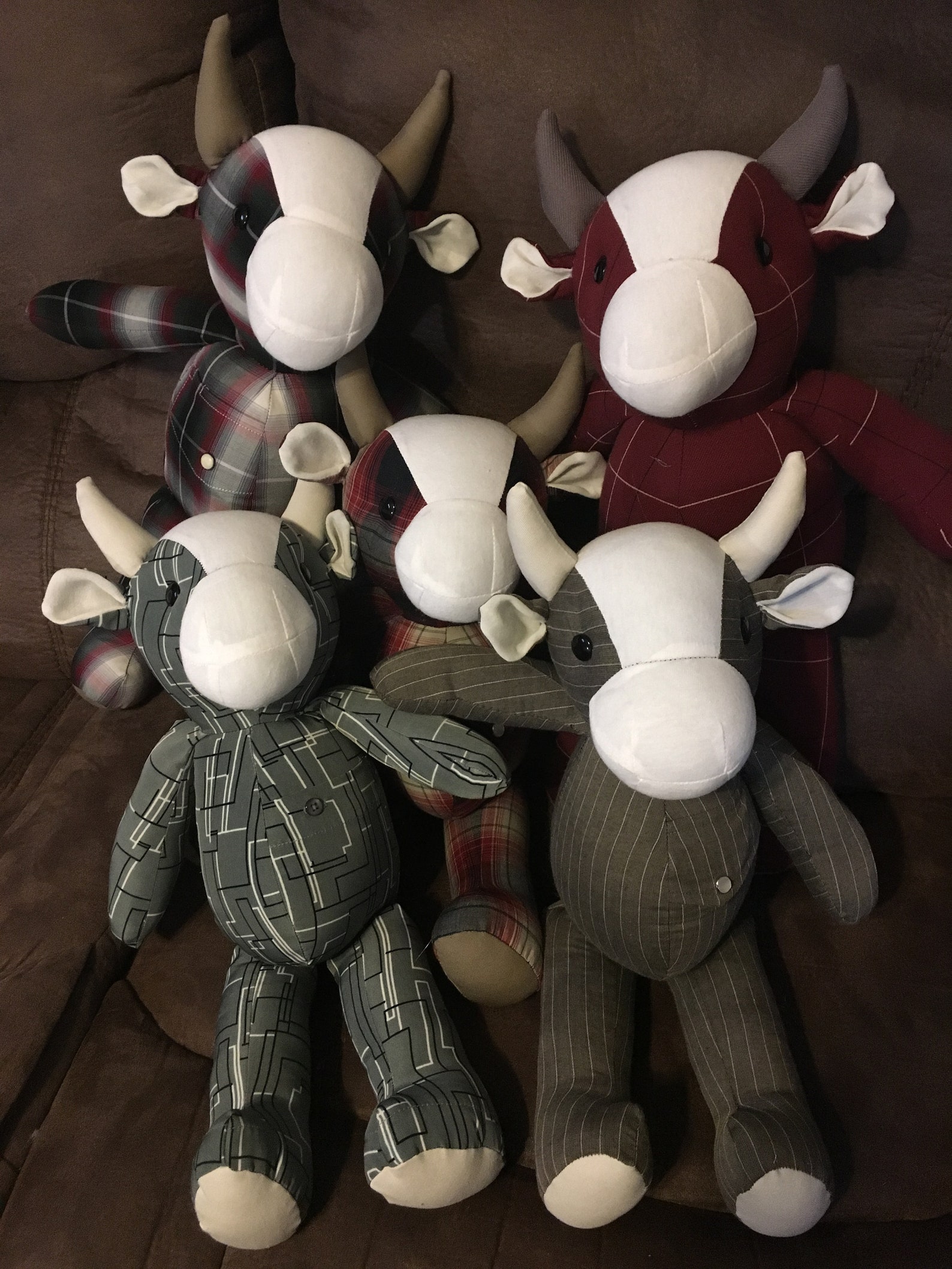 8-10 Memory Cow Keepsakes Made From Clothing Blankets | Etsy