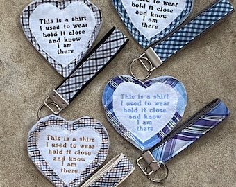 Memory Keychain Made From a Loved Ones Clothing - Etsy