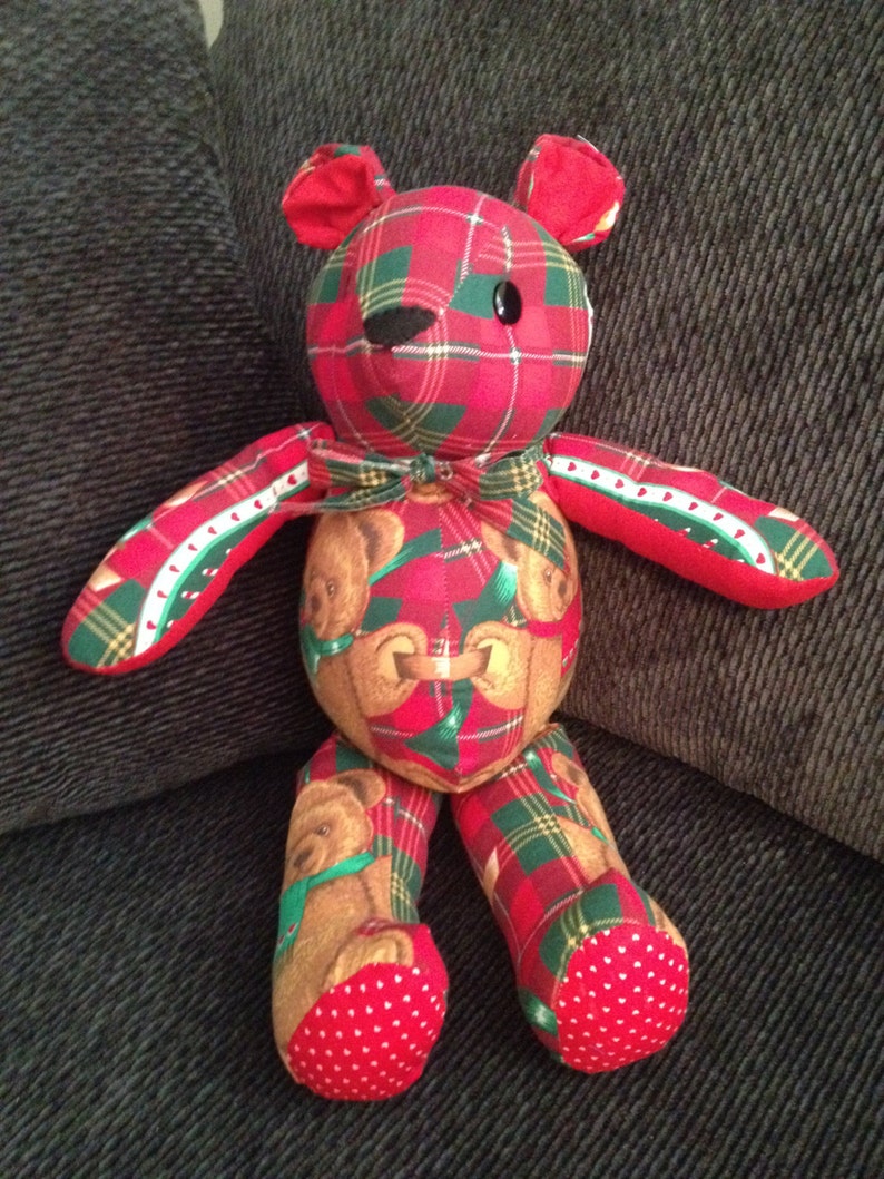 Memory Teddy Bear Keepsakes Made From Clothes of a Loved One - Etsy