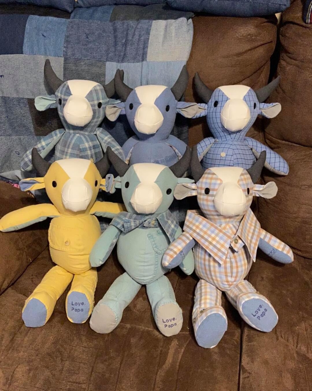 Memory Cow Keepsakes Made From Clothing, Blankets, Vintage and More - Etsy