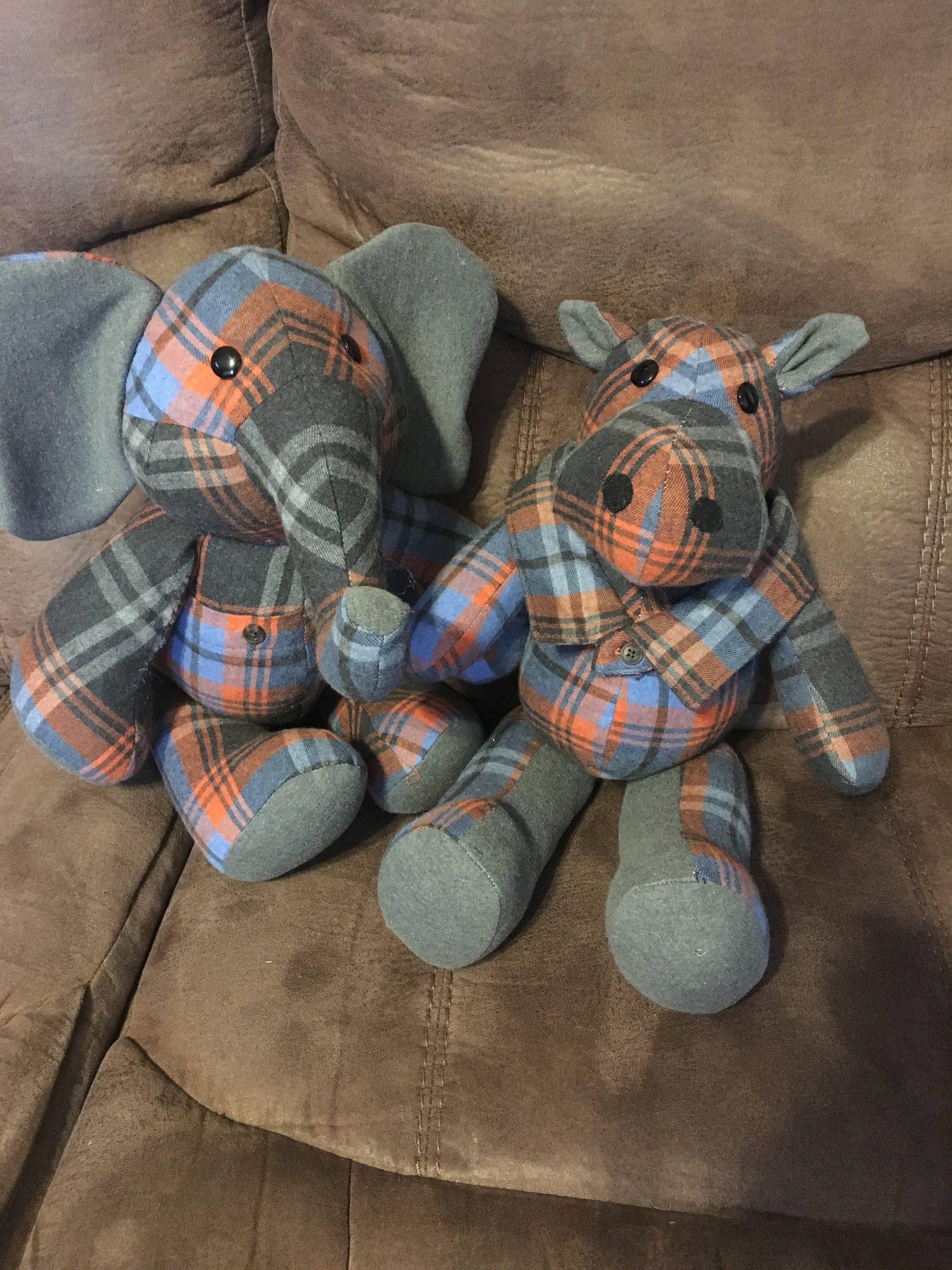 Baby Gift Memory Animals Keepsakes Made From Grandma's or Grandpa's ...