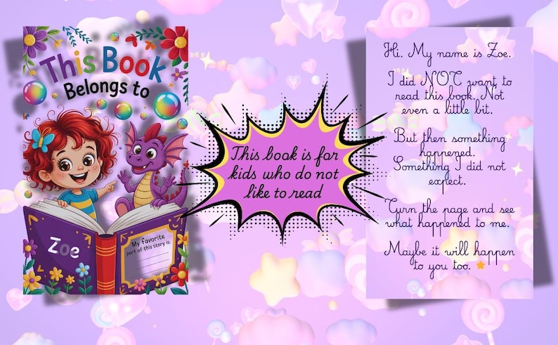 ZOE Hates Reading Story Pdf Printable - Etsy UK