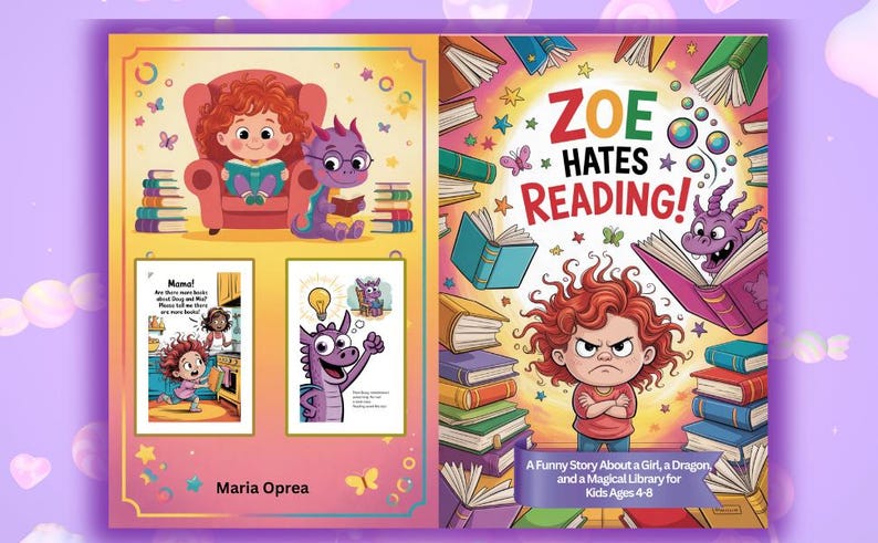 ZOE Hates Reading Story Pdf Printable - Etsy UK