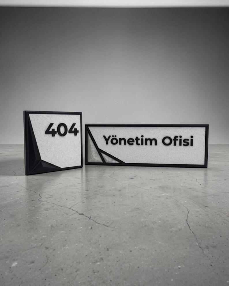 Custom 3D Door Sign, Personalized Office Name Plate, Modern Room Number ...