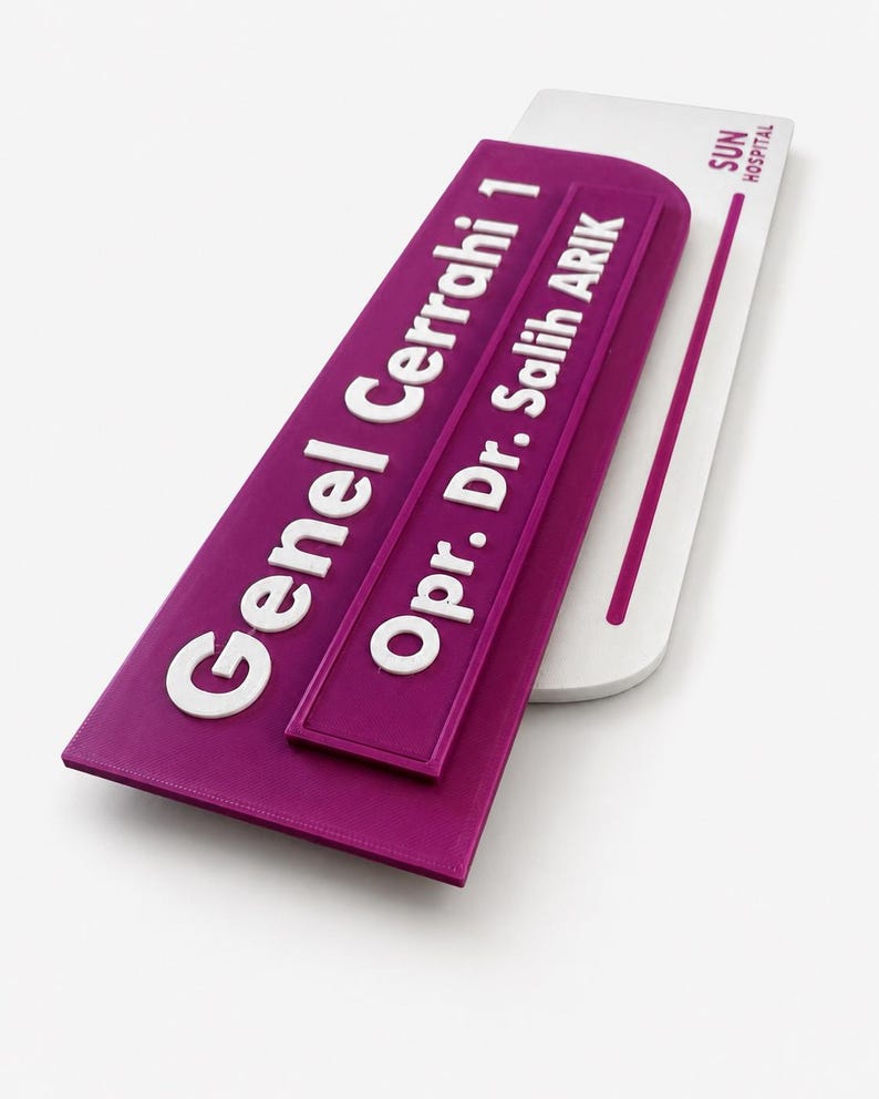 Custom 3D Hospital Door Sign, Personalized Doctor Name Plate, Medical ...