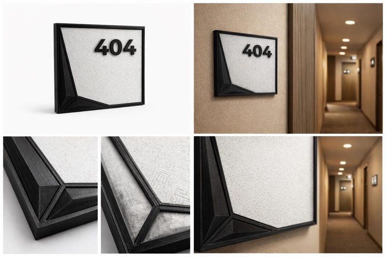 Custom 3D Door Sign, Personalized Office Name Plate, Modern Room Number ...