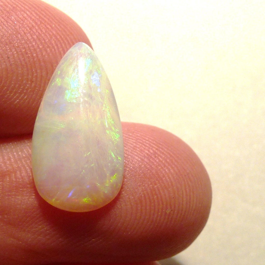 Pear Shape Natural Solid Australian Semi Crystal Opal Cut Stone Lots of ...