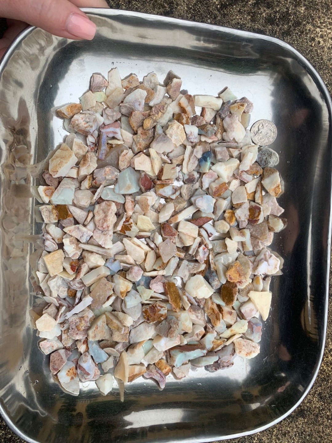 Parcel Natural Australian Coober Pedy Potch and Colour Rough Opal 3110 ...