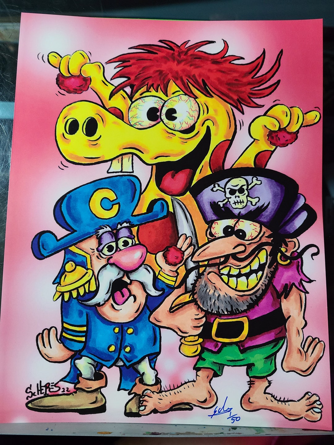 Cap'n Crunch Monster Art Print Captain Crunch Crunchberries Cereal ...