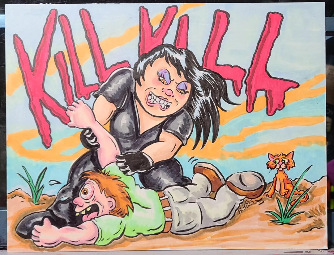 Faster Pussycat Kill Kill Original Art Drawing Tura Satana One of a ...