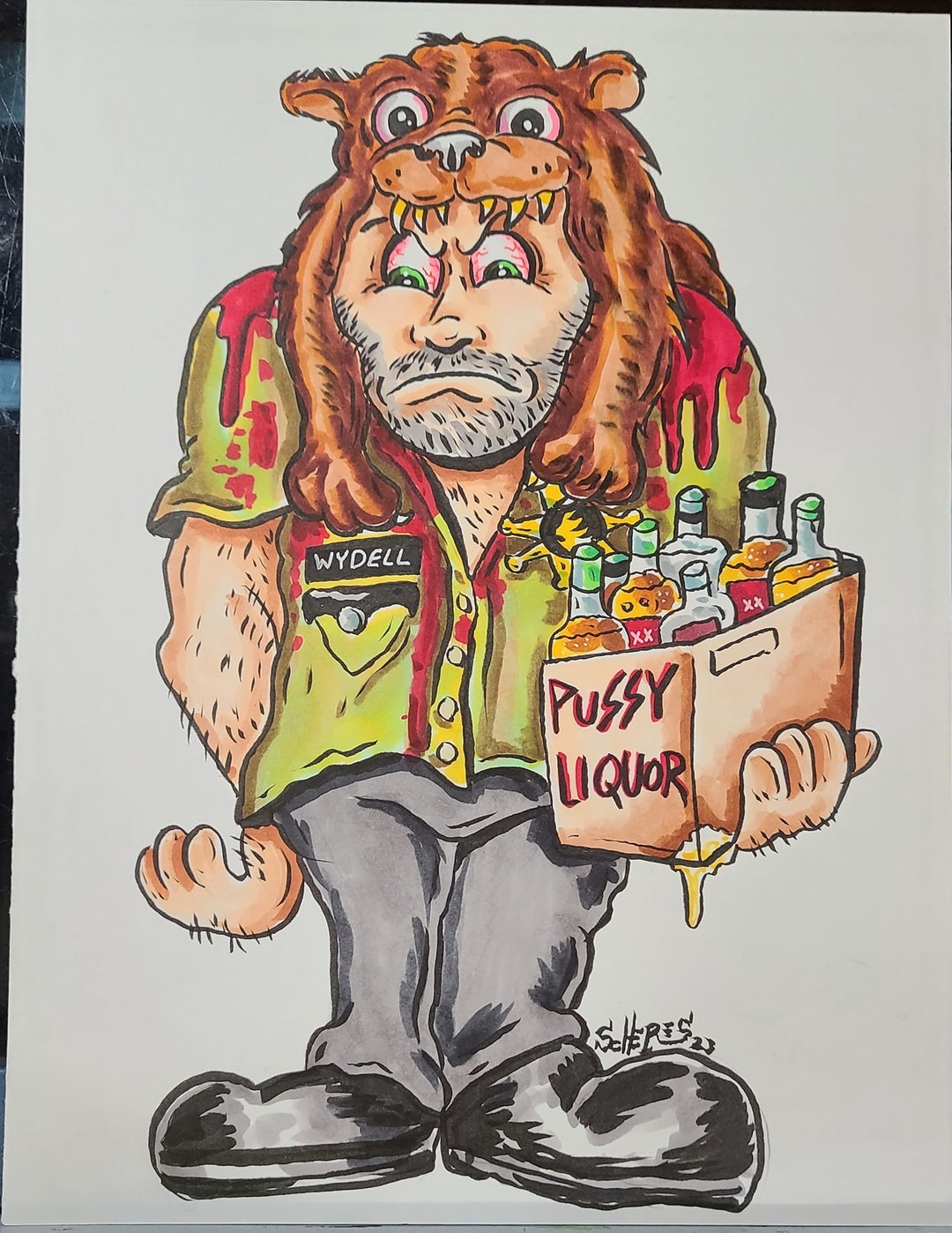 Monster Art Drawing House of 1000 Corpses Rufus Firefly Robert Mukes ...