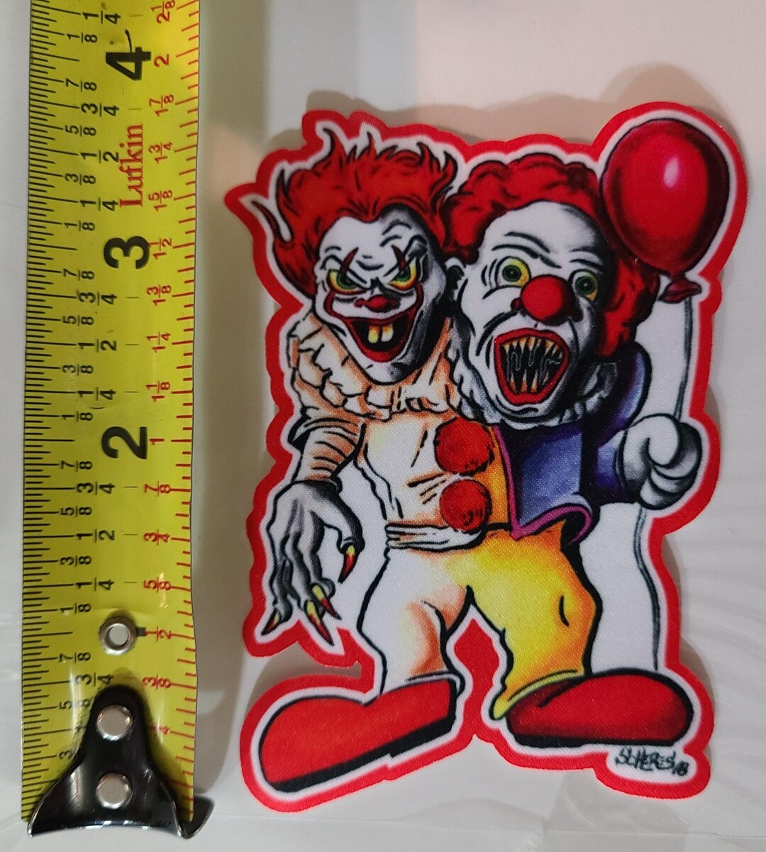 Monster Art It Pennywise Fabric Patch Weirdo Horror Clown Parody - Etsy