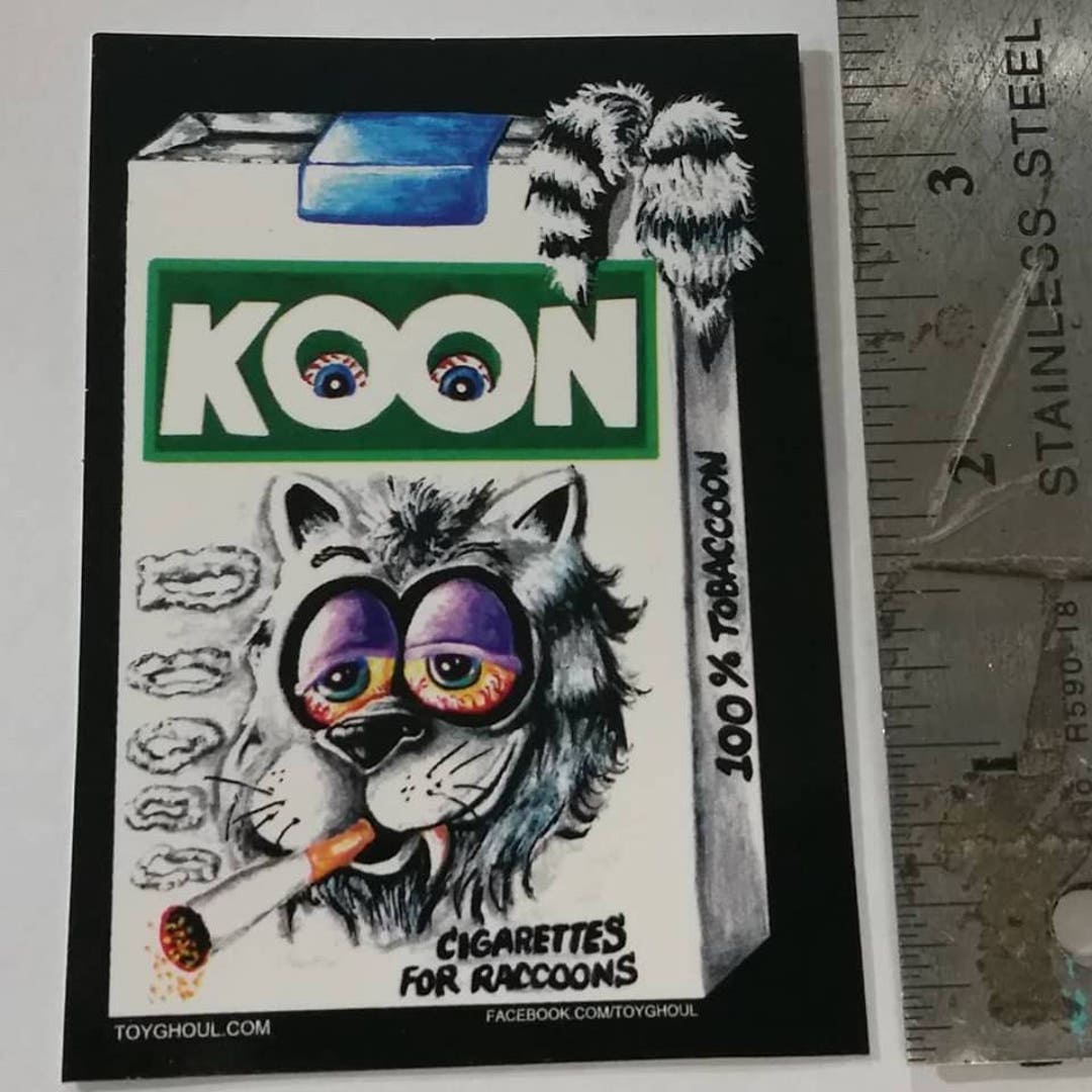 Koon Cigarettes Screen Printed Vinyl Sticker Product Parody Kool ...