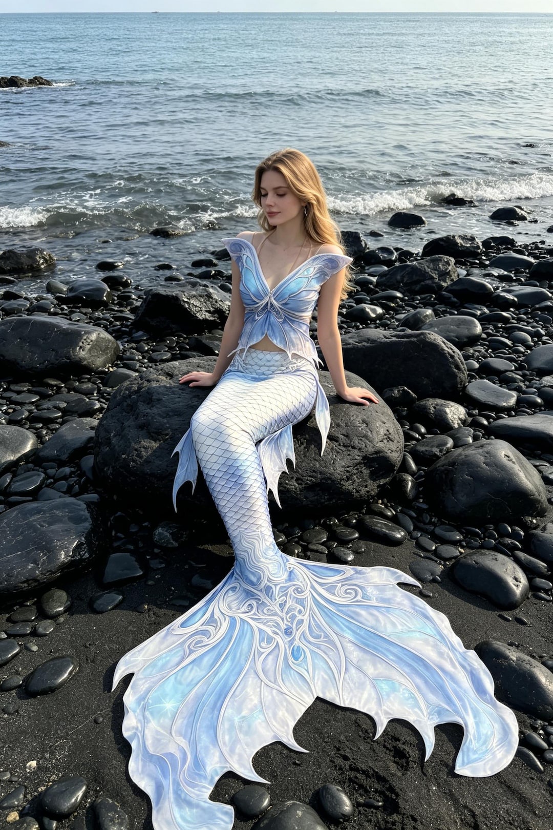 Handmade Custom Fox Mermaid Tail | Colorful Fantasy Mermaid Costume ...