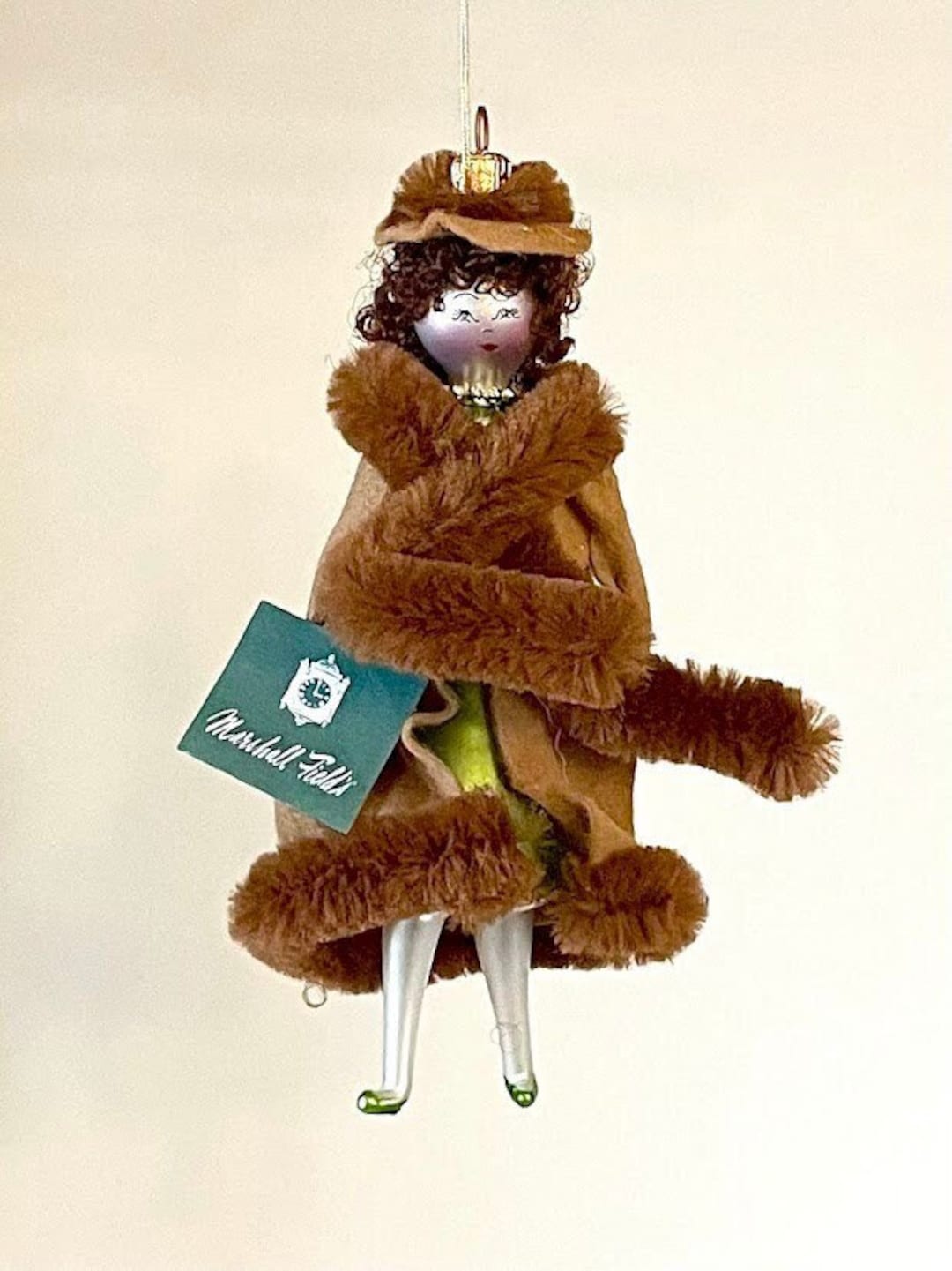 Vintage Italian Figural Blown Glass Ornament Shopping Lady With ...