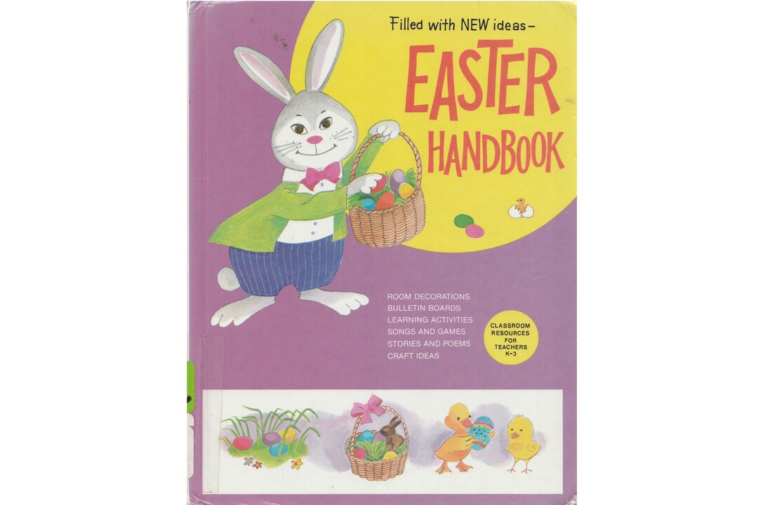 Vintage Childrens Easter Activity Book Easter Handbook, Kids Easter ...