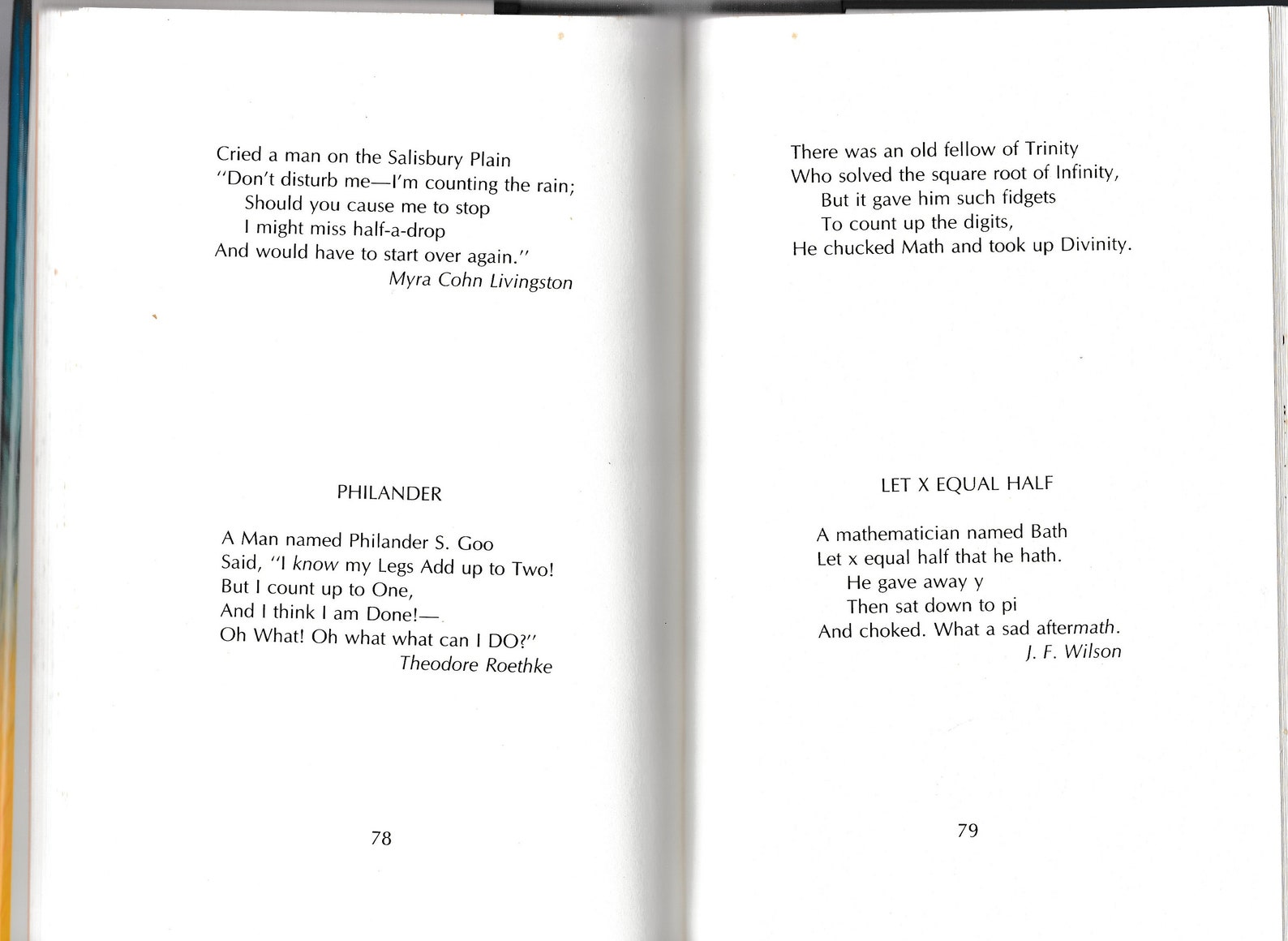 Vintage Childrens Poetry Book Lots of Limericks by Myra Cohn Livingston ...