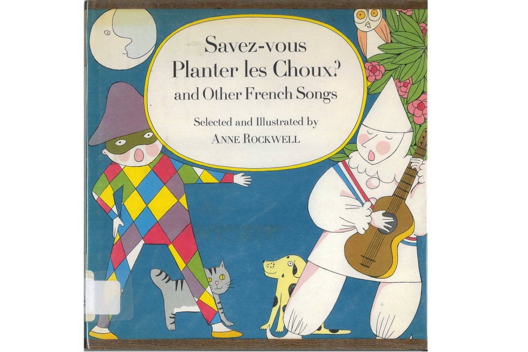 Vintage Childrens French Language Songbook Savez-vous Planter Les Choux ...