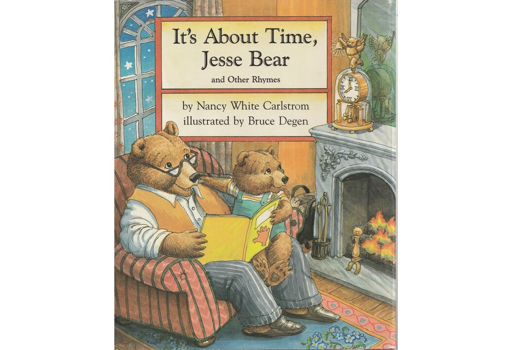 Vintage Childrens Poems Picture Poetry Book Its About Time Jesse Bear ...