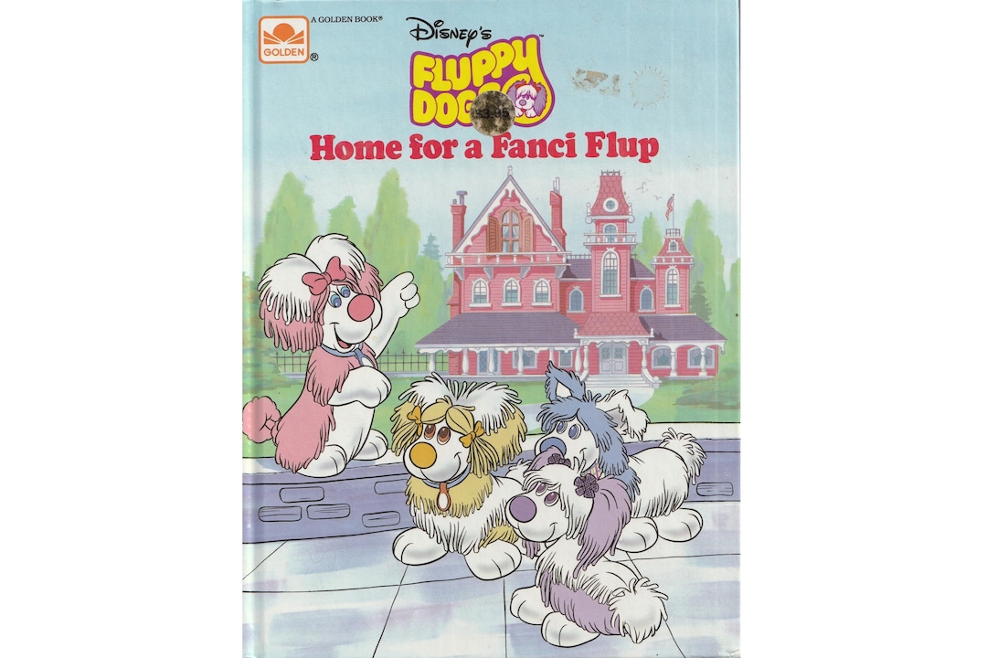 Vintage Walt Disney Fluppy Dogs Childrens Picture Book Home for a Fanci ...