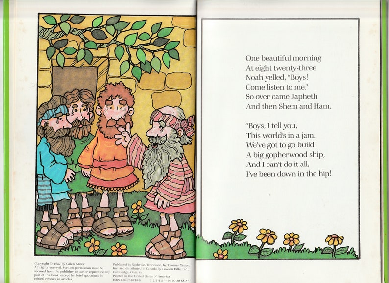 Vintage Noahs Ark Bible Story Picture Book Gopherwood Zoo the | Etsy