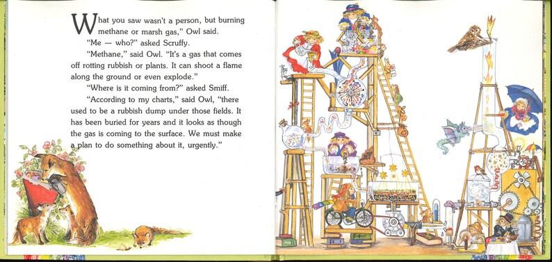 Vintage Childrens Adventures of the Rainbow Scarecrows Series Picture ...