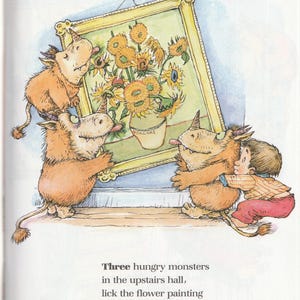 Vintage Preschool Childrens Counting Book One Hungry Monster, Learn to ...