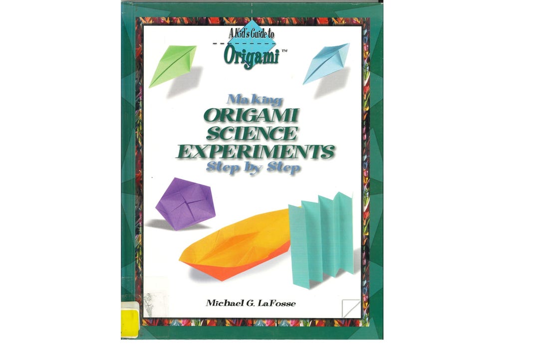 Vintage Childrens Book Making Origami Science Experiments Step by Step ...