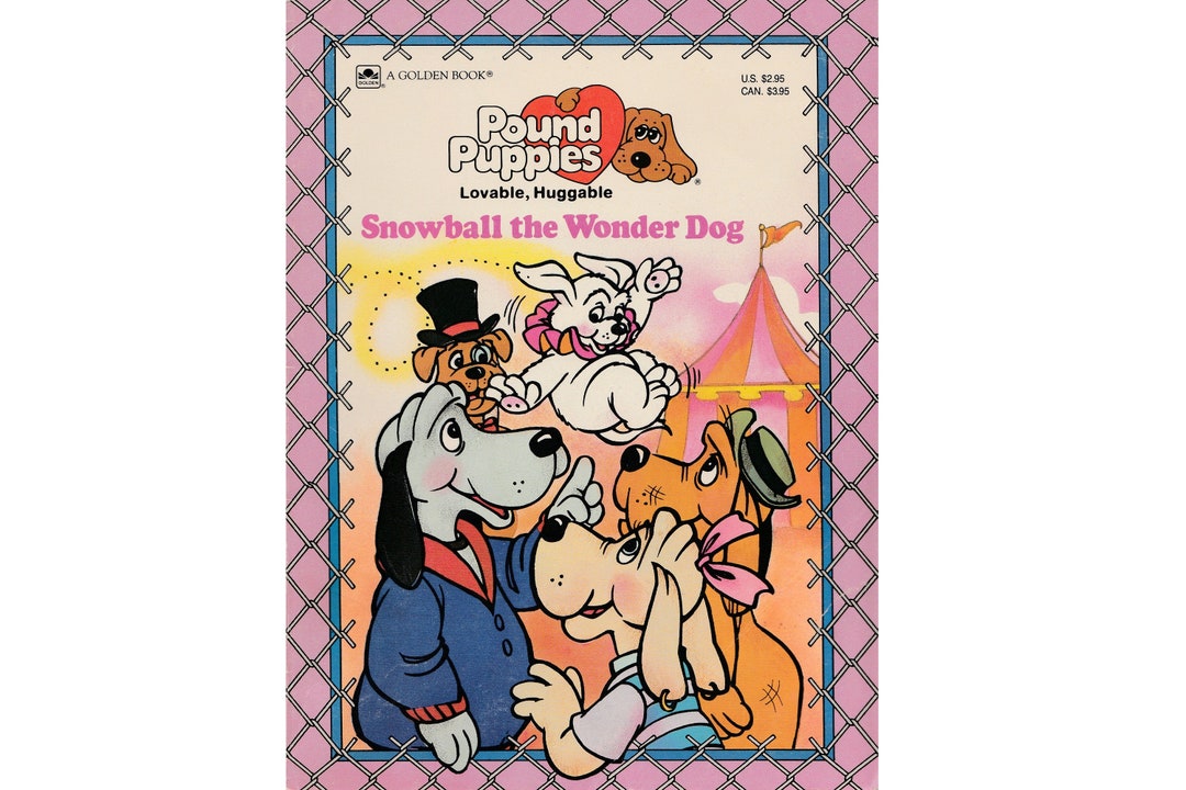 Vintage 1980s Pound Puppies Childrens Picture Book Snowball the Wonder ...