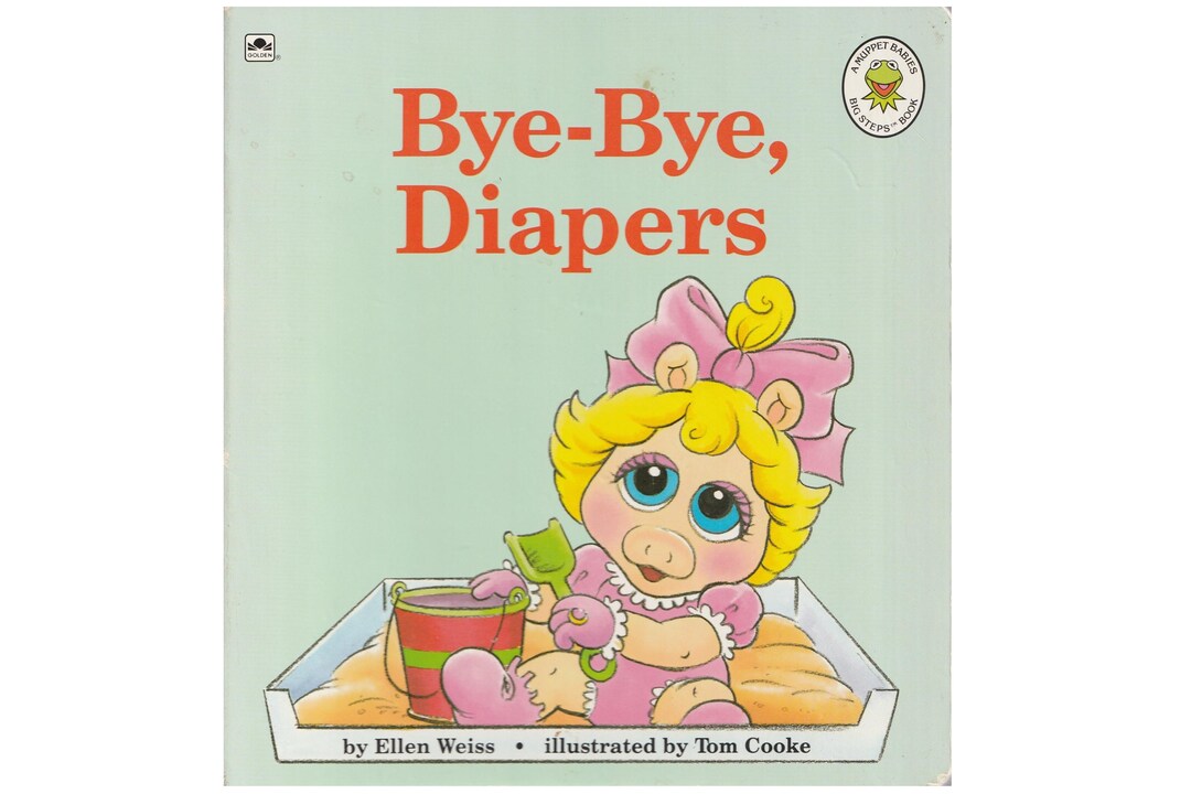 Vintage Muppet Babies Big Step Childrens Baby Board Book Bye Bye ...