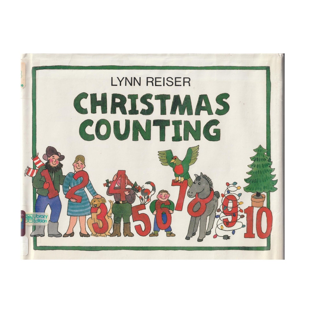 Vintage Preschool Childrens Holiday Picture Book Christmas Counting ...