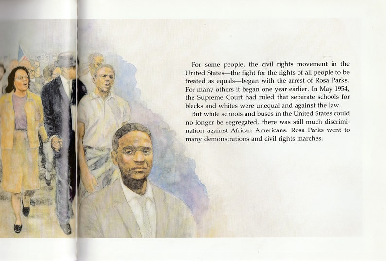 Vintage Childrens Biography Book Picture Book of Rosa Parks - Etsy
