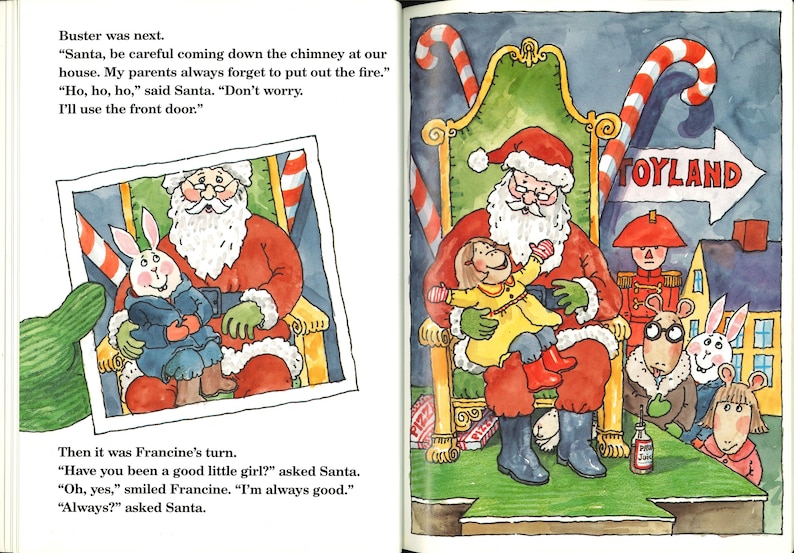 Vintage Childrens Holiday Shopping Gift Giving Story Picture Book ...